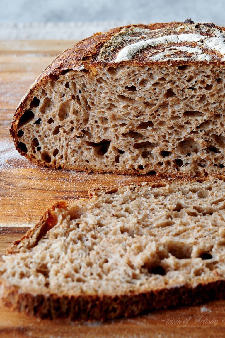 Whole Wheat Sourdough Bread - Taste of Artisan