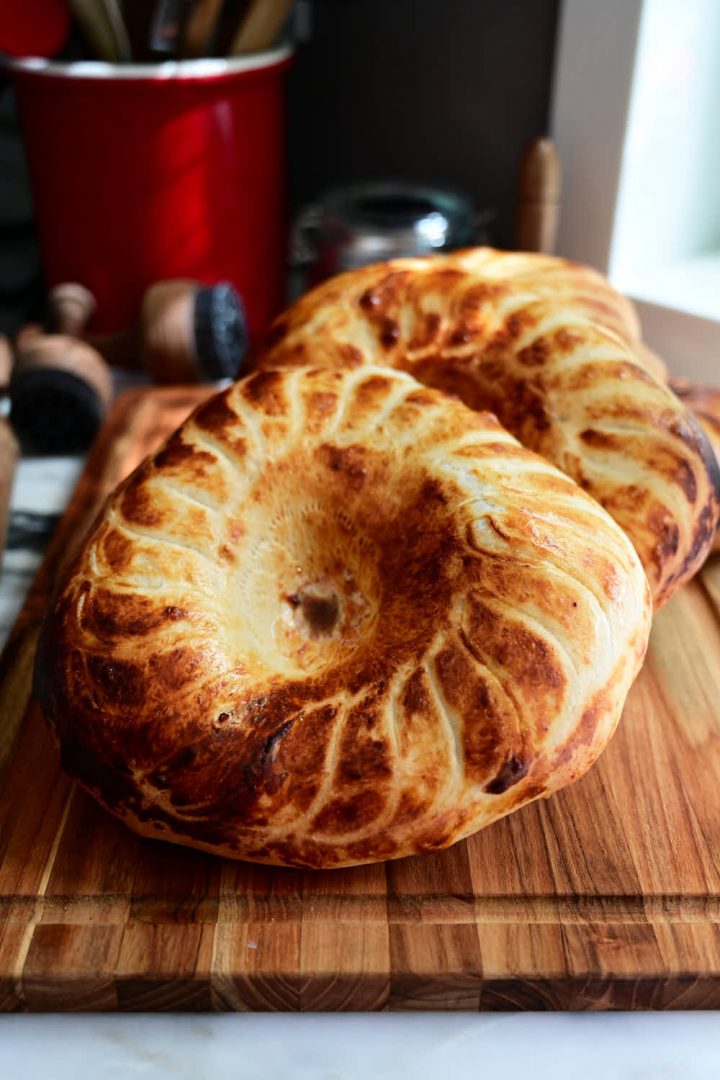 Uzbek Bread (Obi Non) - Taste of Artisan