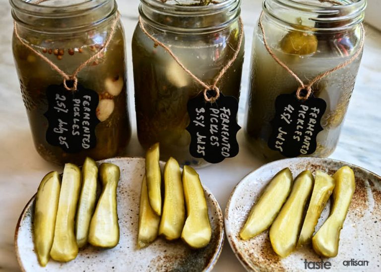 Homemade Fermented Dill Pickles - Taste of Artisan