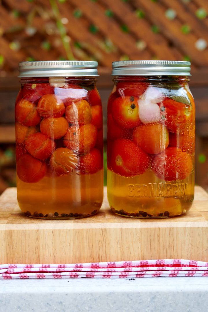 Canned Cherry Tomatoes in Sweet & Sour Pickling Brine - Taste of Artisan
