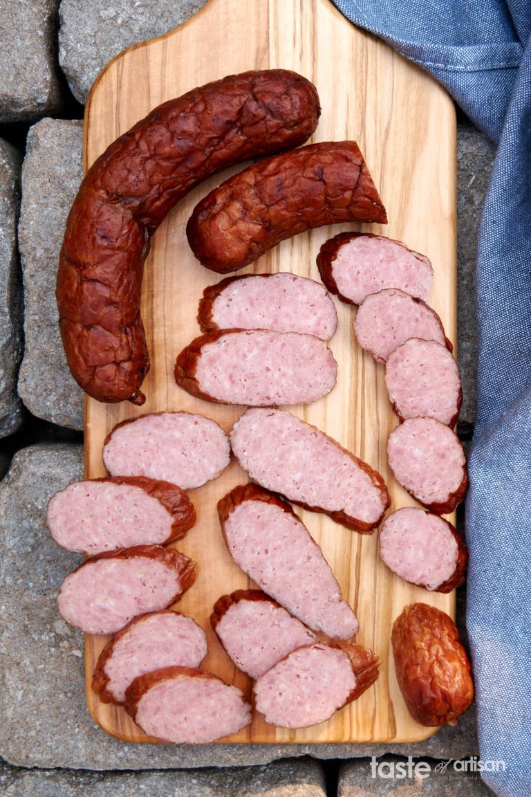 Quick Hot-Smoked Sausage (Honey Garlic) - Taste of Artisan