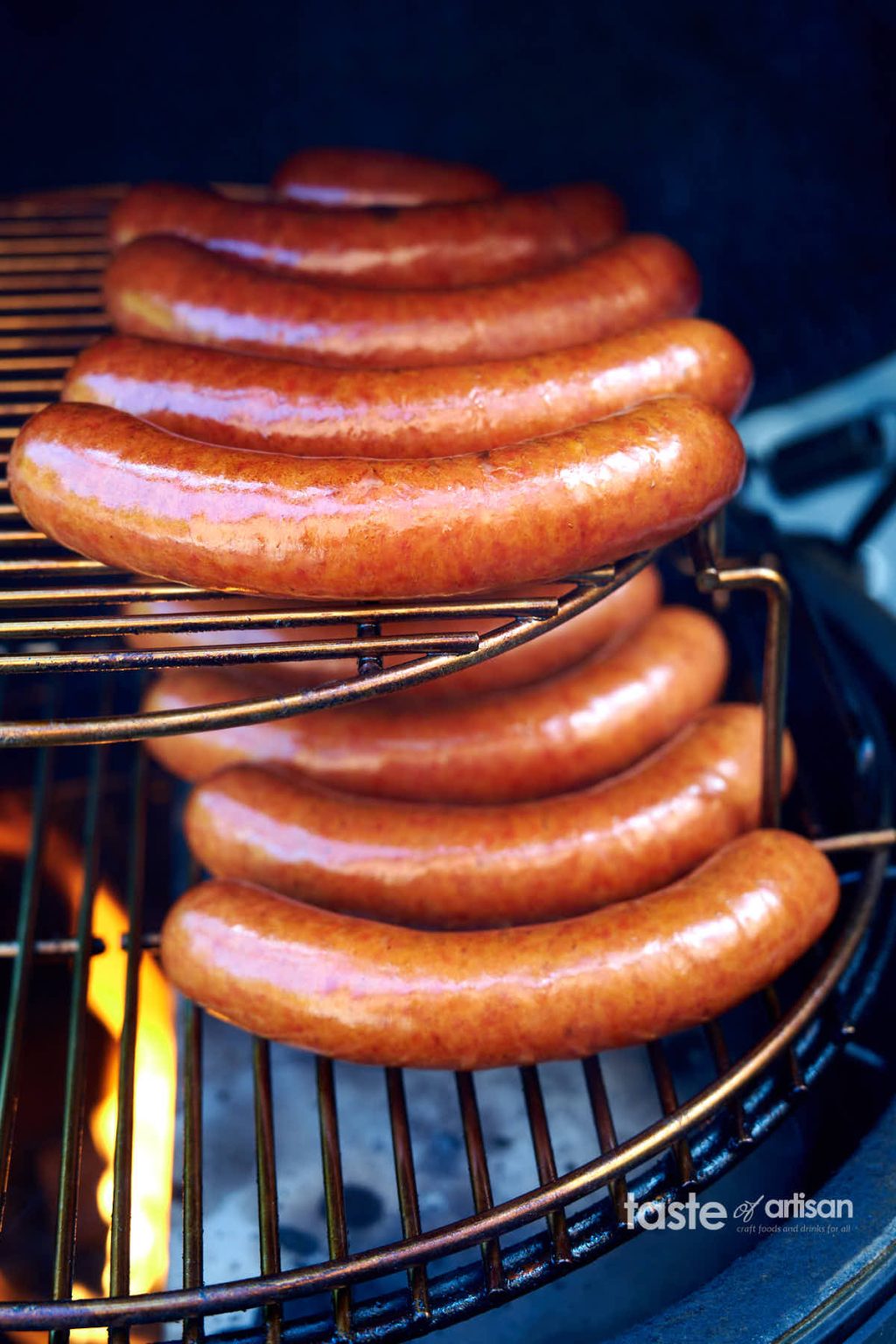 Quick Hot-Smoked Sausage (Honey Garlic) - Taste of Artisan