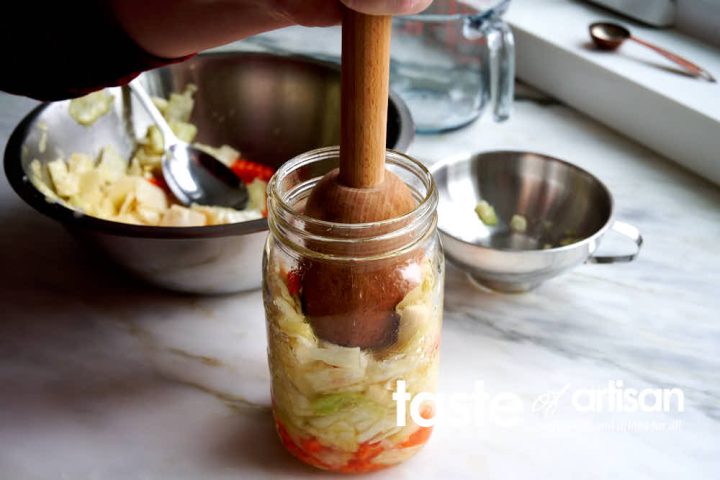 Crunchy Pickled Cabbage (Sweet & Tangy) - Taste of Artisan