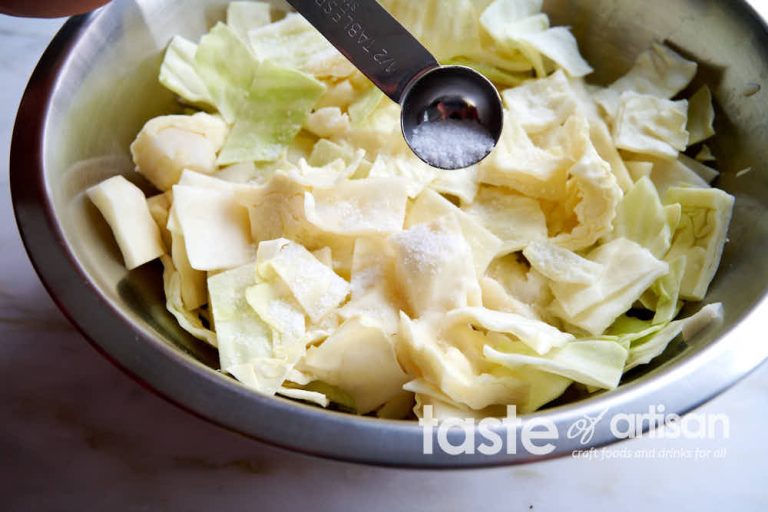 Crunchy Pickled Cabbage (Sweet & Tangy) - Taste of Artisan