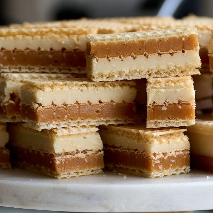 Soft Caramel and White Ganache Wafer Bars - Taste of Artisan